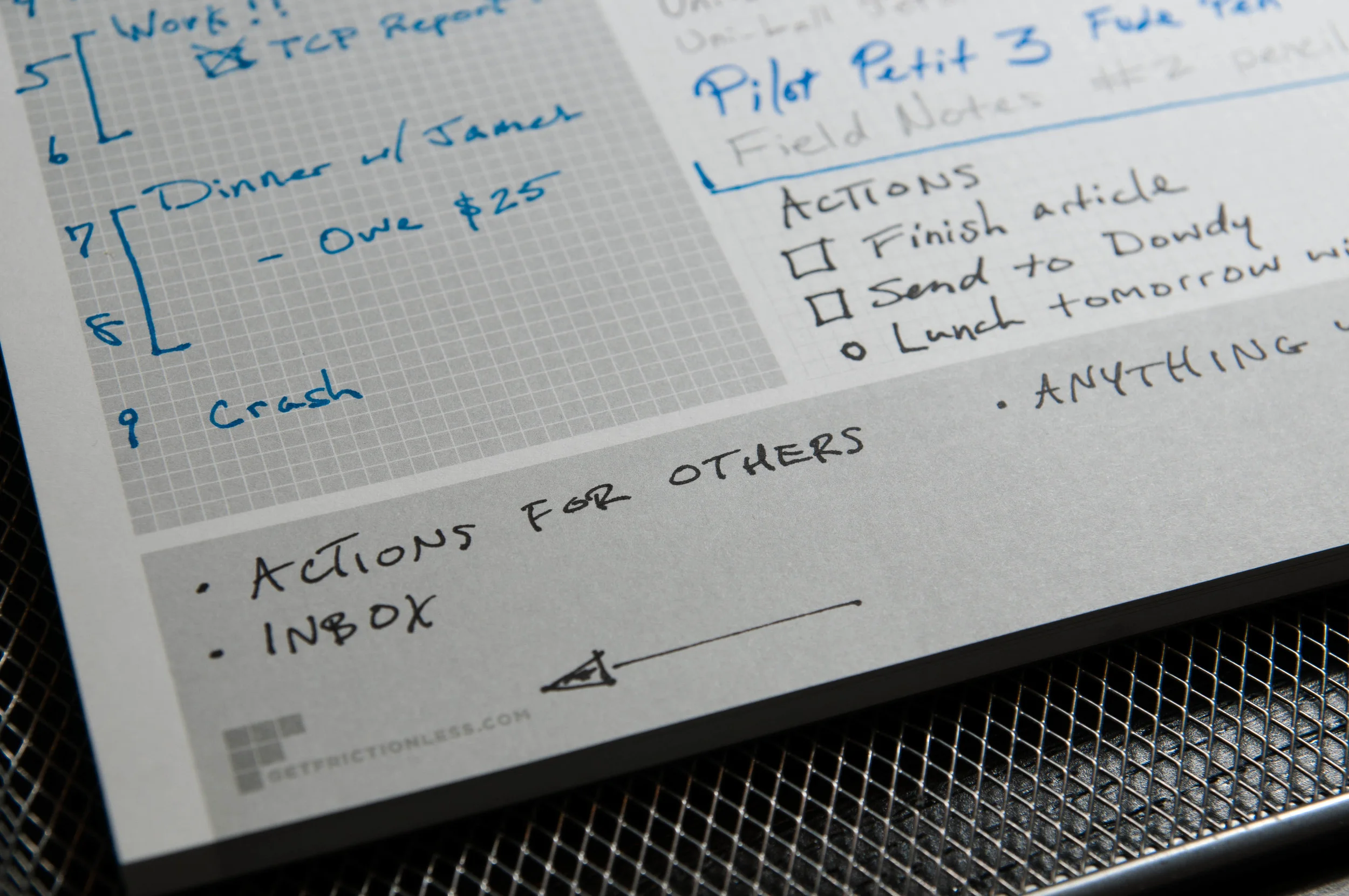 Frictionless Tools - Capture Cards and Planning Pad — The Pen Addict