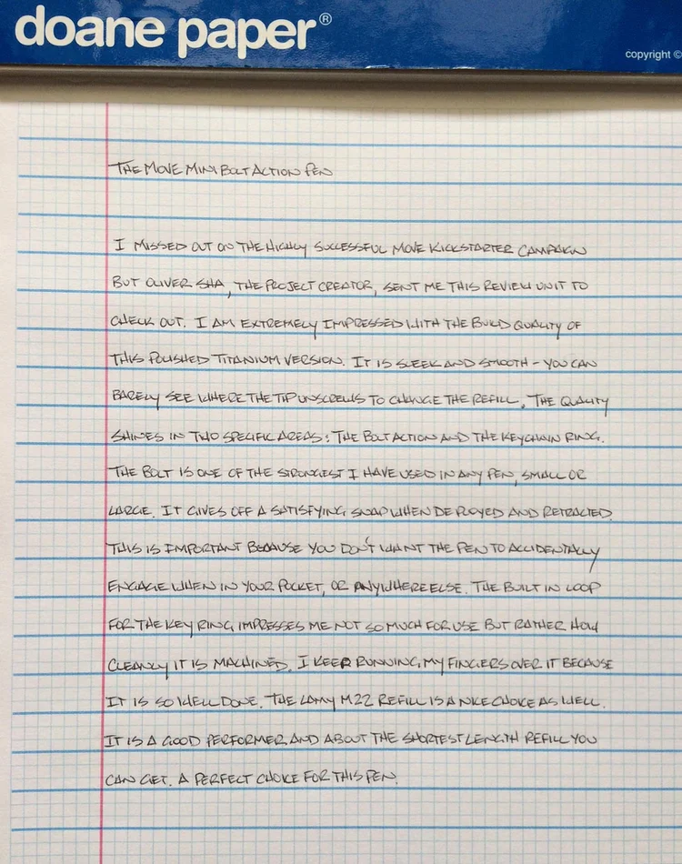 The Move Pen Review — The Pen Addict