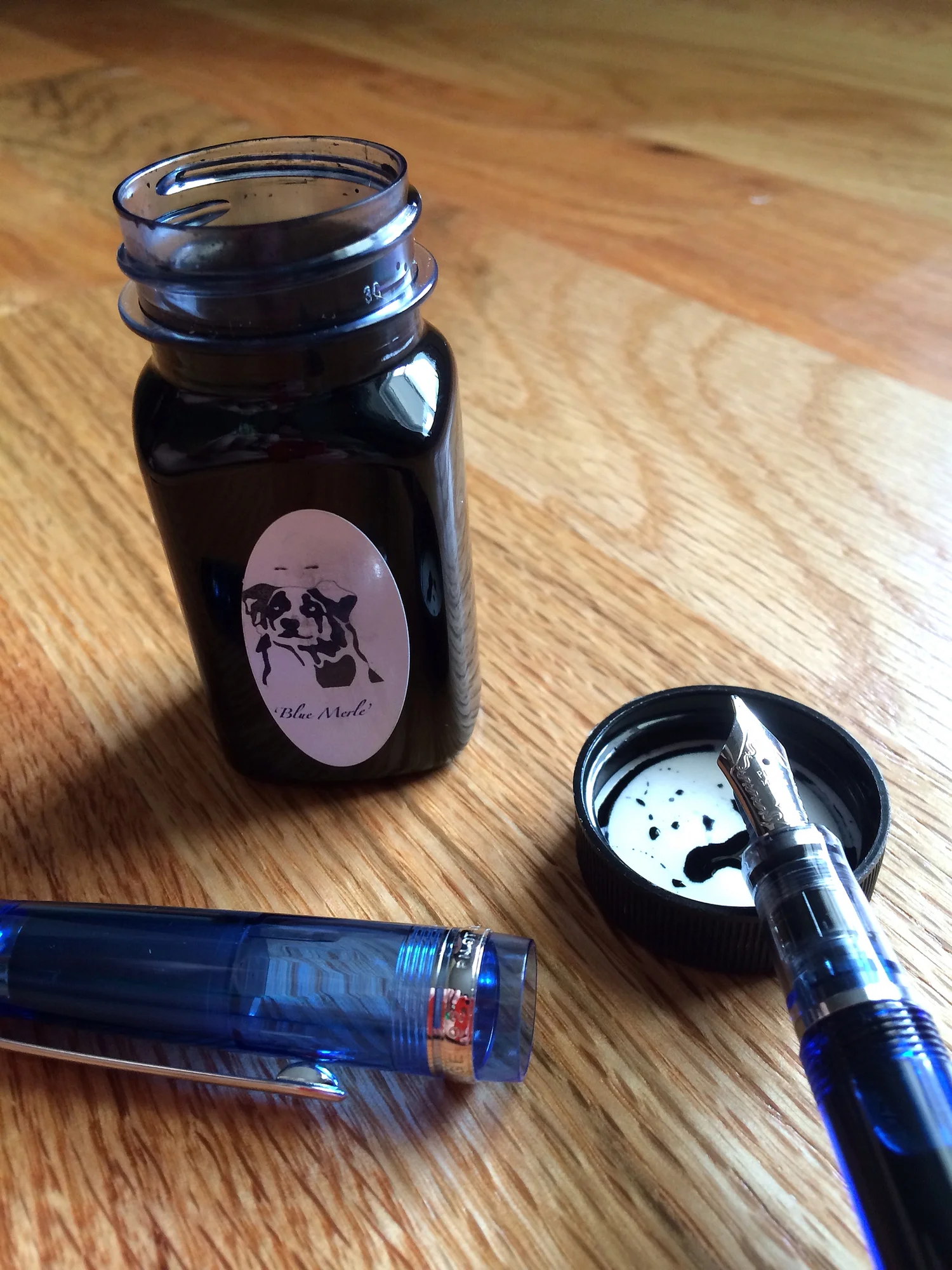 Organics Studio Blue Merle Ink Review — The Pen Addict