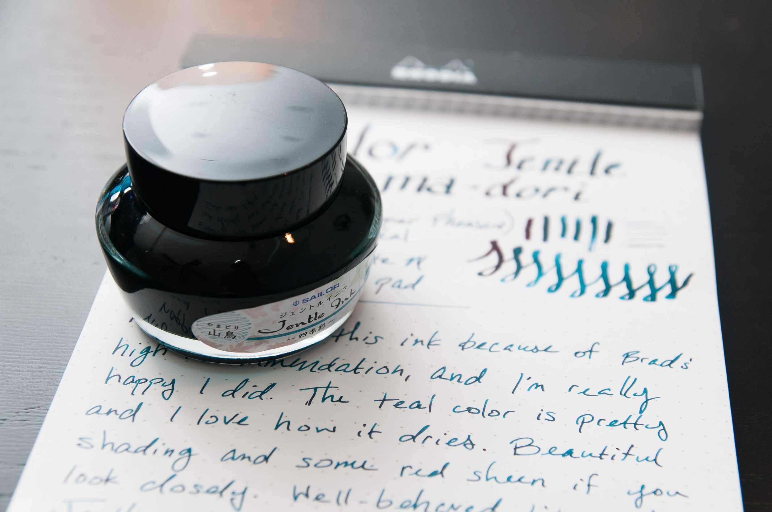 Sailor Jentle Yama-dori Ink Review — The Pen Addict