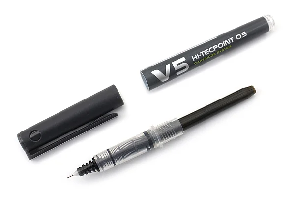 Pilot V5 Hi-Tecpoint Cartridge System Roller Ball Pen Review — The Pen ...