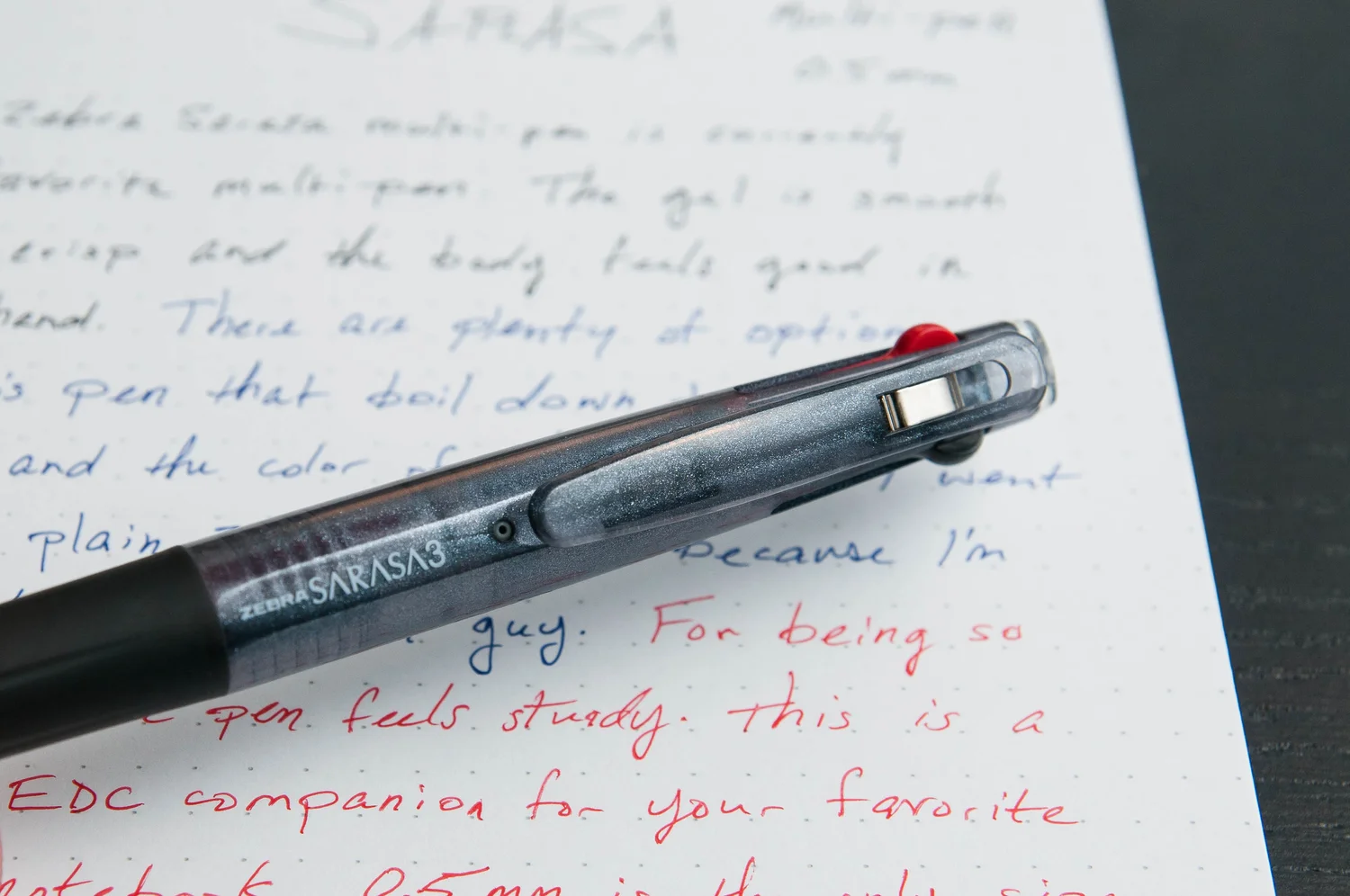 Zebra Sarasa Gel Multi Pen Review — The Pen Addict