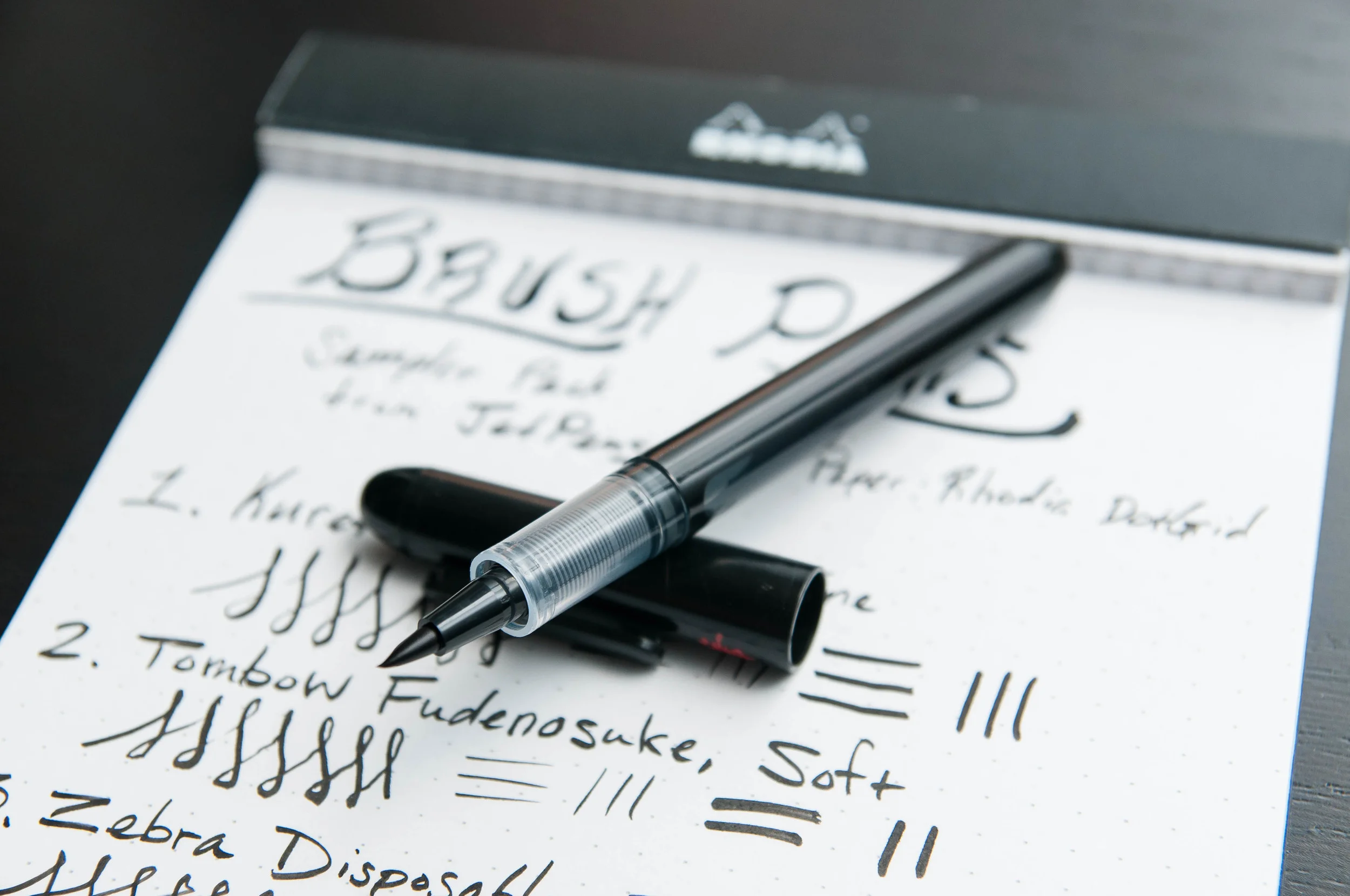 An Introduction To The Brush Pen Sampler — The Pen Addict