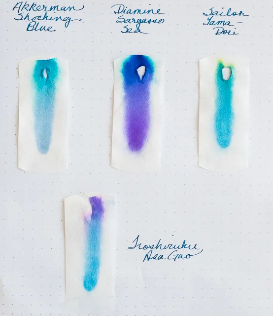 Akkerman Shocking Blue Ink Review — The Pen Addict