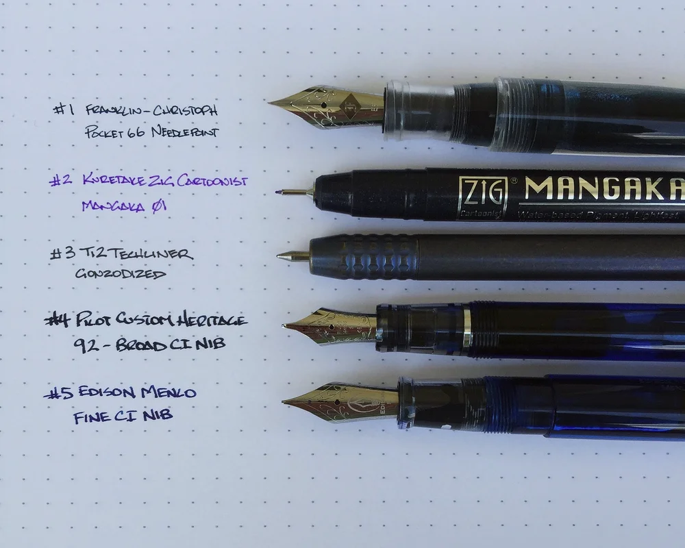 Personal Top 5 Pens May 2015 — The Pen Addict