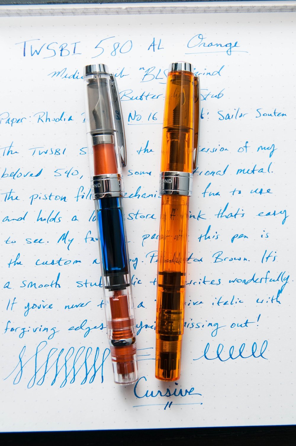 The TWSBI 580 AL Orange, With A Twist — The Pen Addict
