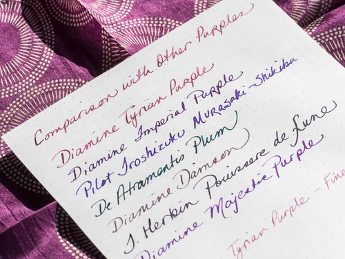 Diamine Tyrian Purple Ink Review — The Pen Addict