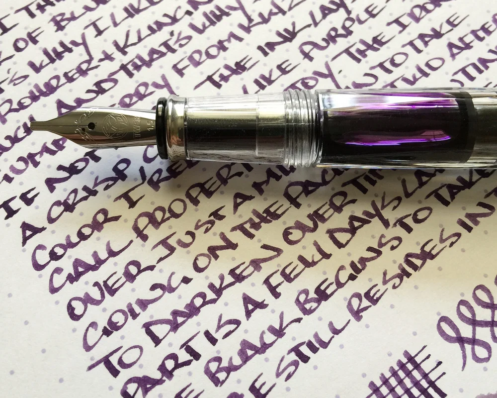 KWZ Gummiberry Iron Gall Ink Review — The Pen Addict