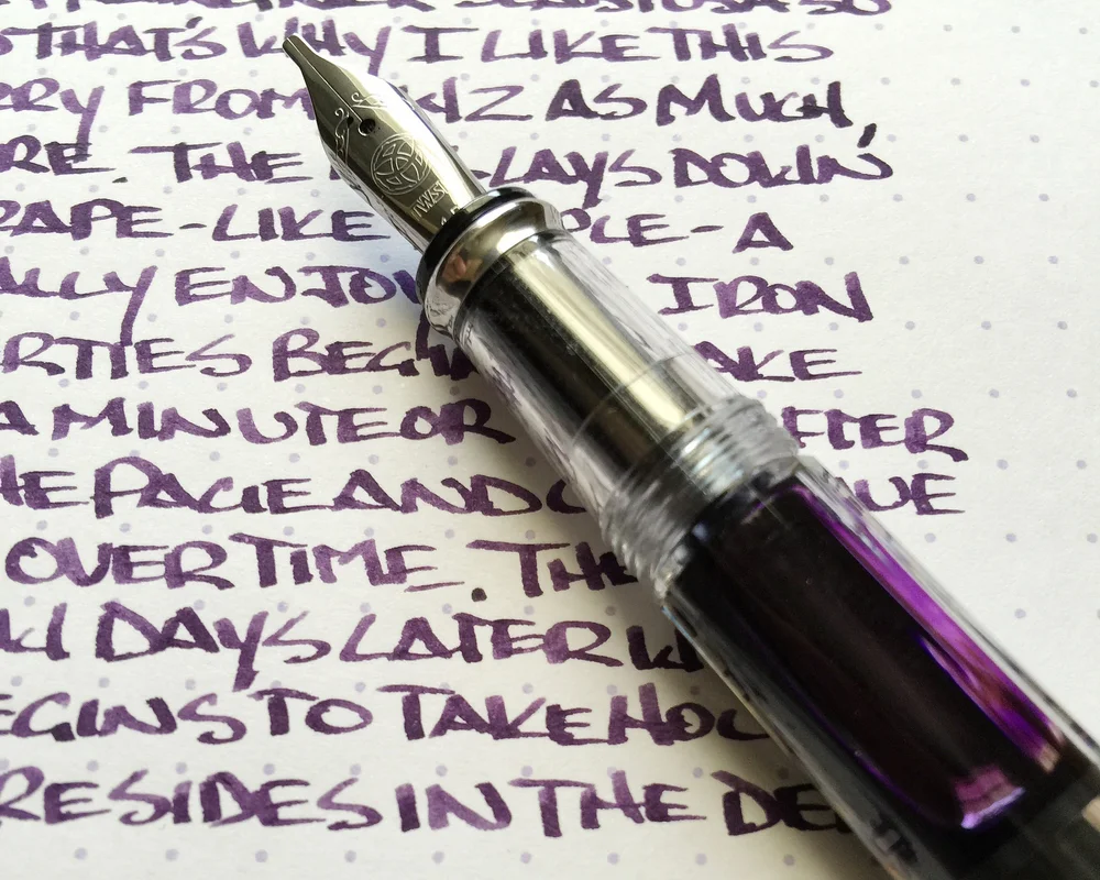 KWZ Gummiberry Iron Gall Ink Review — The Pen Addict