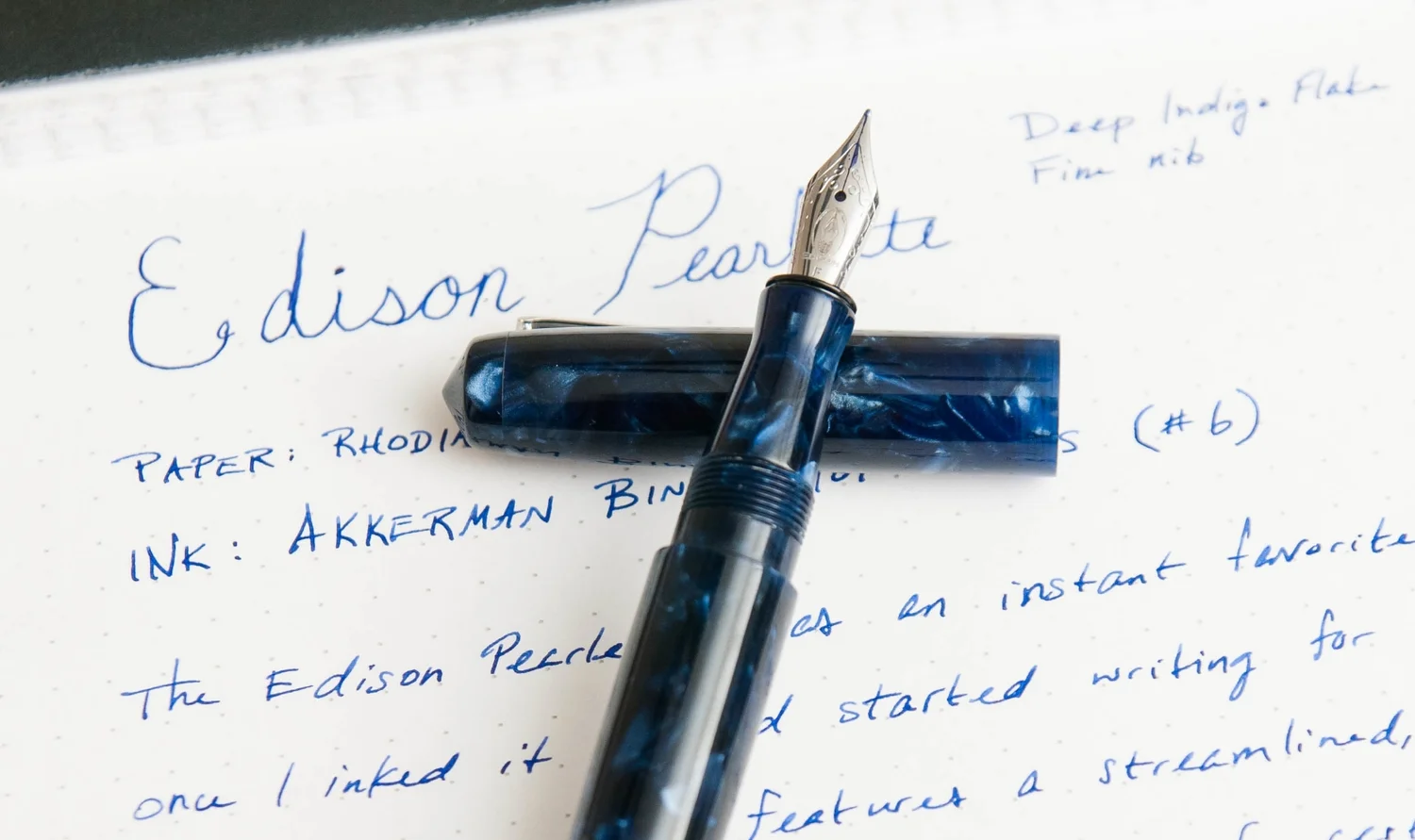 Edison Pearlette Fountain Pen Review — The Pen Addict