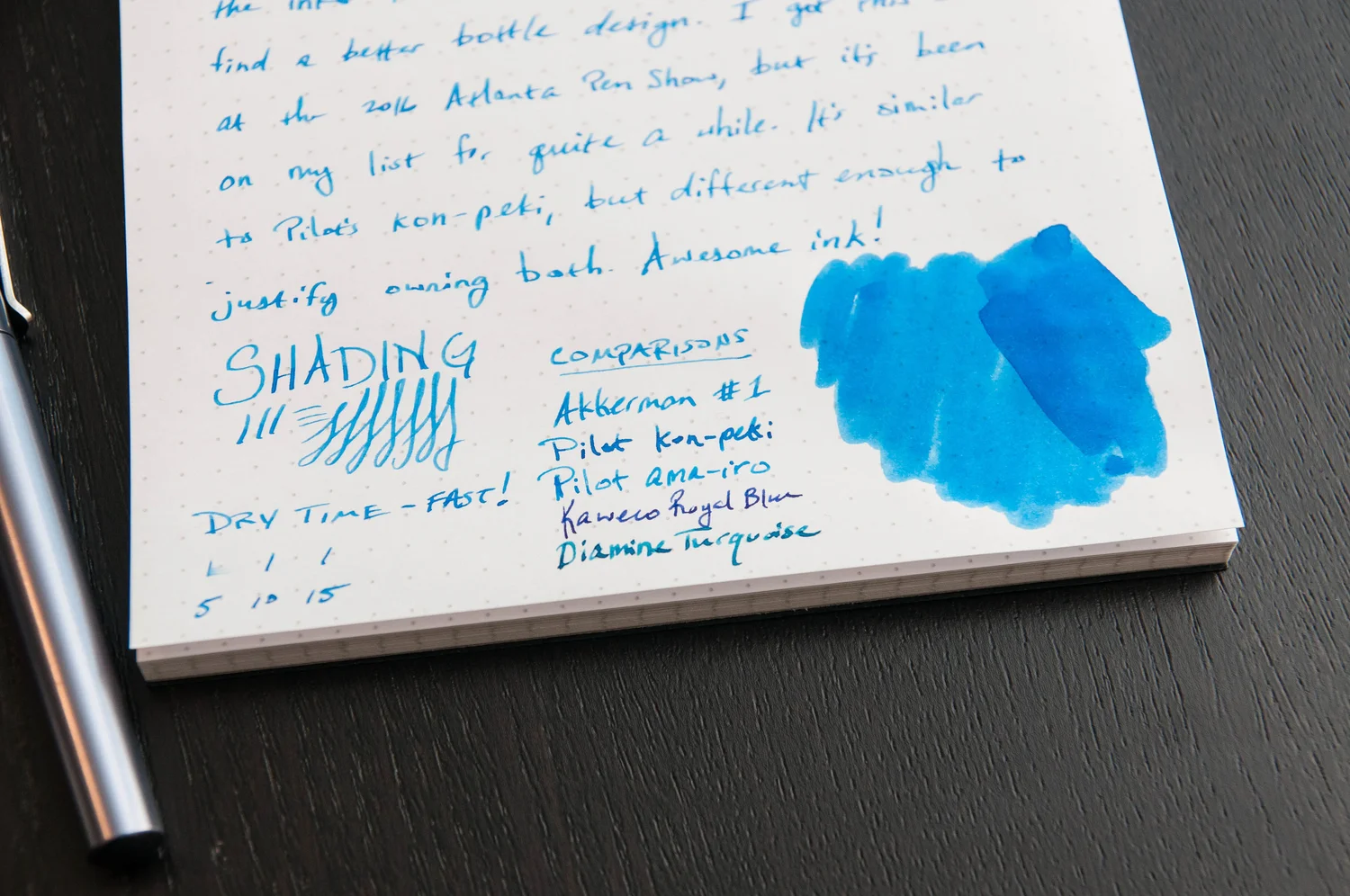 Akkerman #1 Passage Blauw Ink Review — The Pen Addict