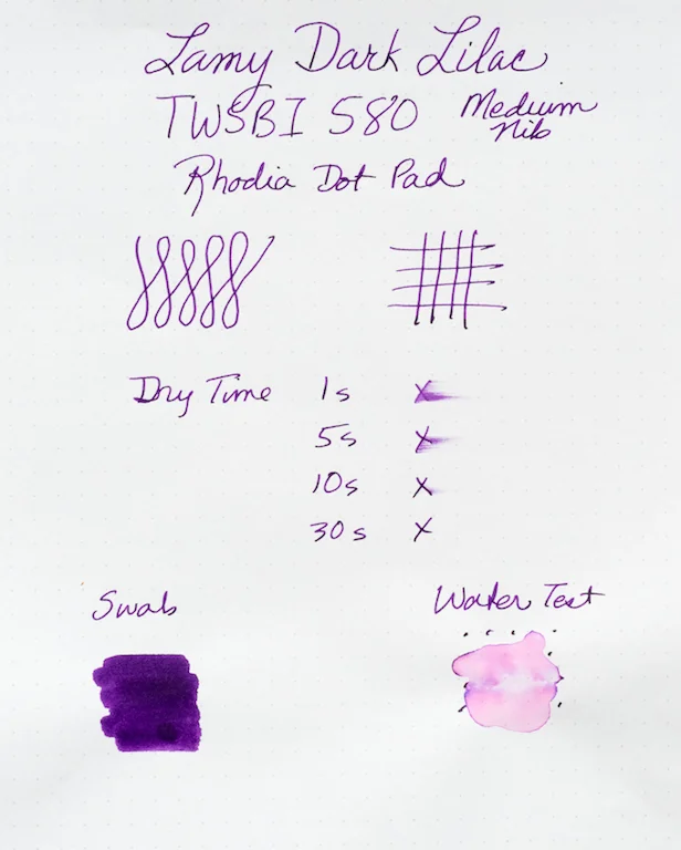 Lamy Dark Lilac Fountain Pen Ink: A Review — The Pen Addict