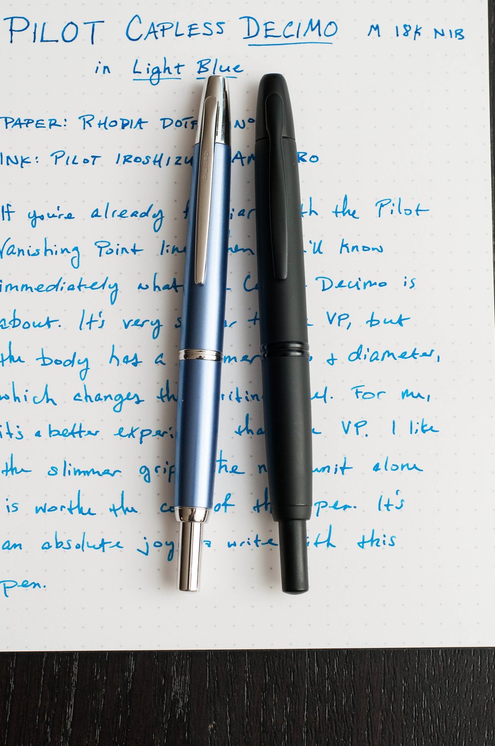 Pilot Capless Decimo Fountain Pen Review — The Pen Addict