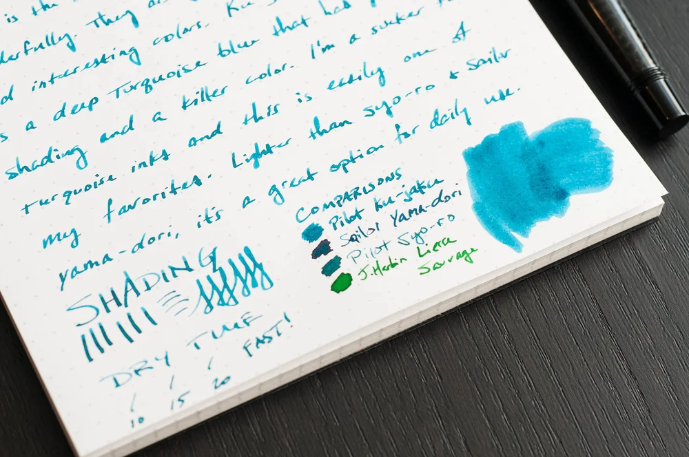Pilot Iroshizuku Ku-jaku Ink Review — The Pen Addict