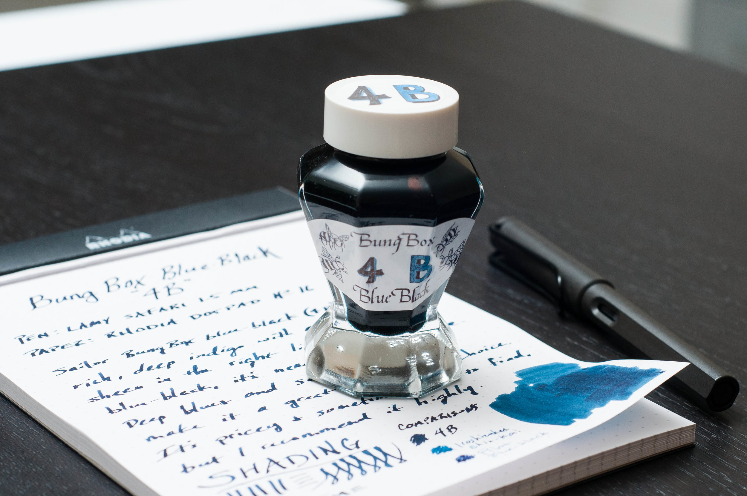Bung Box Blue Black Ink Review — The Pen Addict