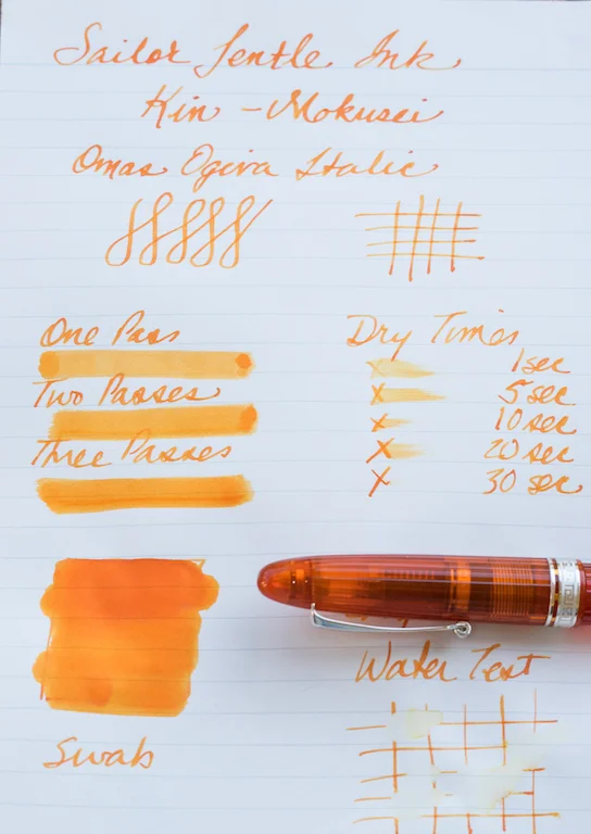Sailor Jentle Ink Kin-Mokusei: A Review — The Pen Addict