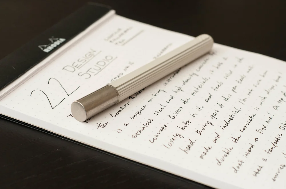 22 Design Studio Contour Concrete Rollerball Review — The Pen Addict