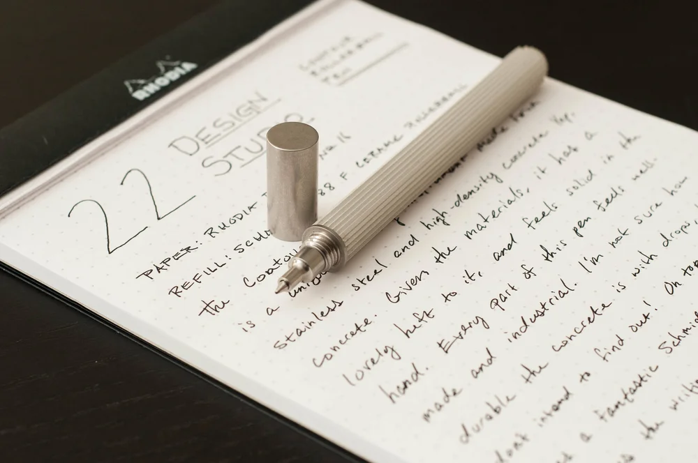 22 Design Studio Contour Concrete Rollerball Review — The Pen Addict