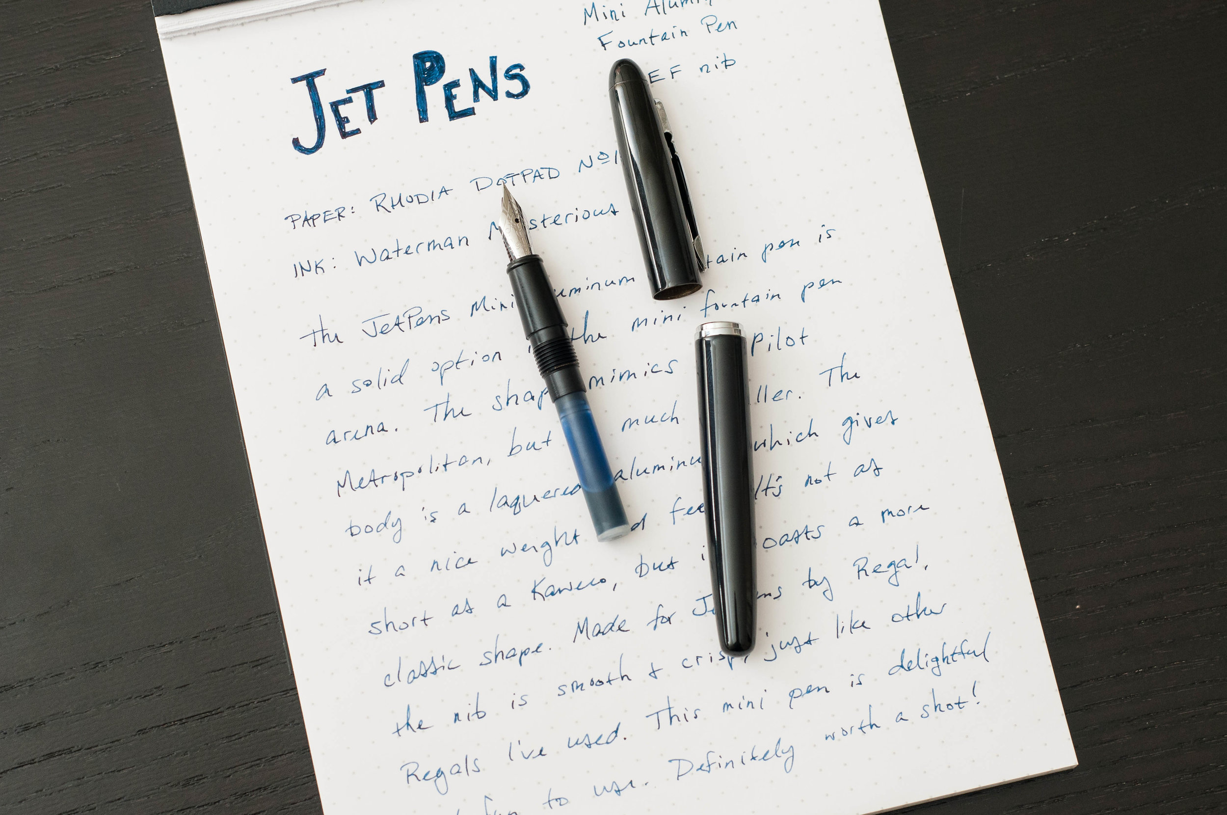 JetPens Mini Aluminum Fountain Pen Review — The Pen Addict