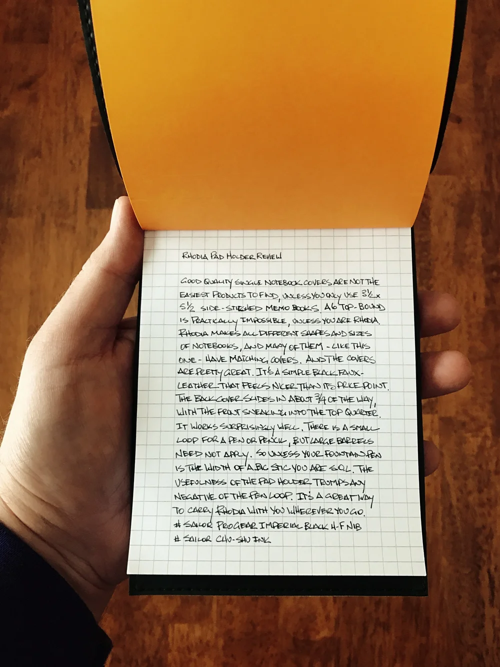 Rhodia A6 Pad Holder Review — The Pen Addict