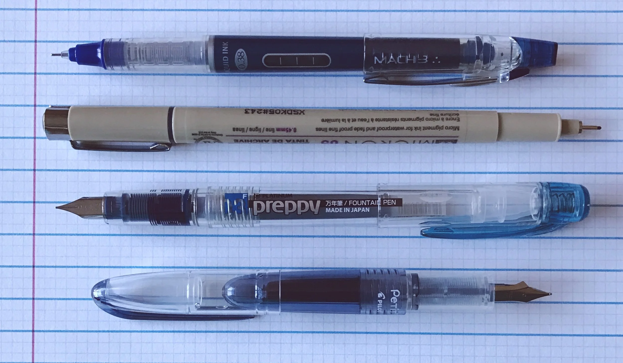 JetPens Blue Black Pen Sampler Review — The Pen Addict
