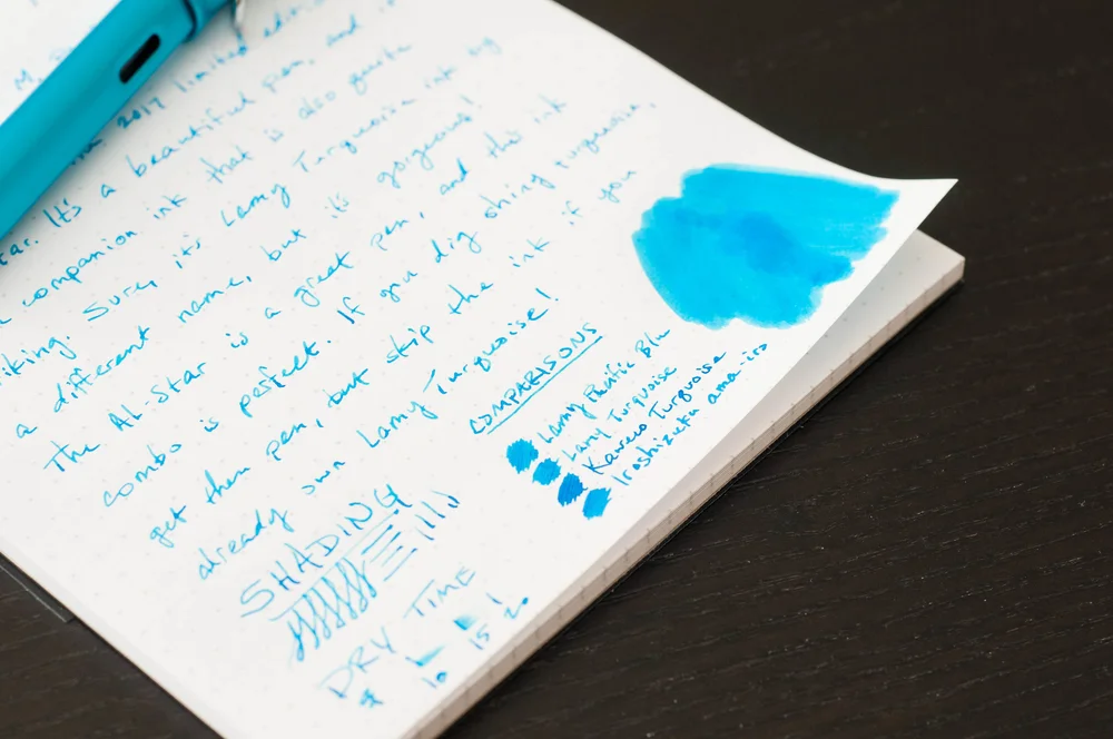 Lamy Pacific Blue Al-Star Pen And Ink Review — The Pen Addict