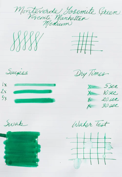 Monteverde Yosemite Green Ink: A Review — The Pen Addict