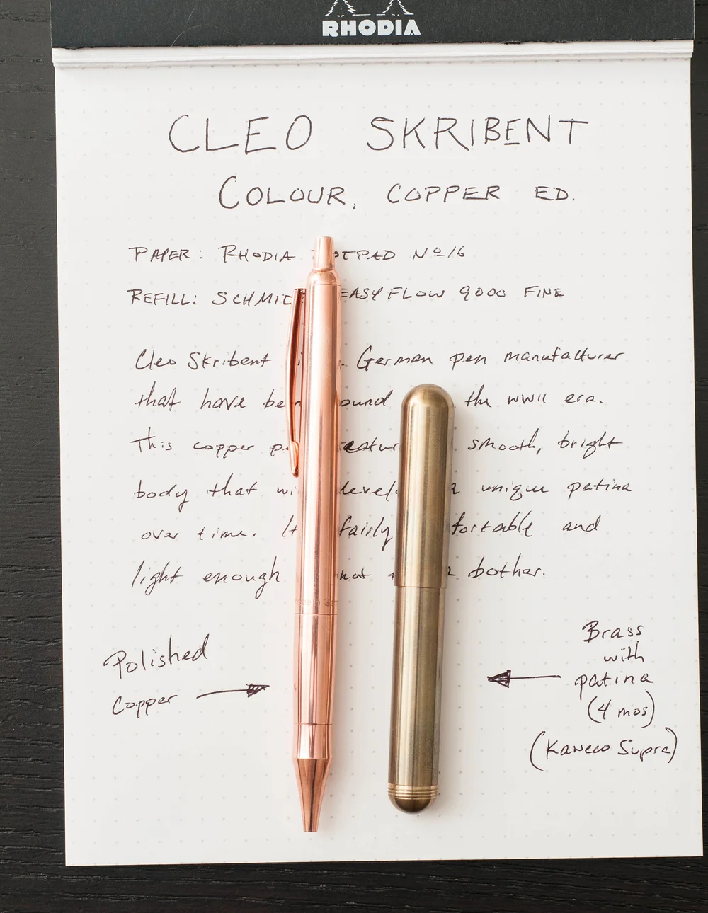 Cleo Skribent Copper Colour Ballpoint Pen Review — The Pen Addict