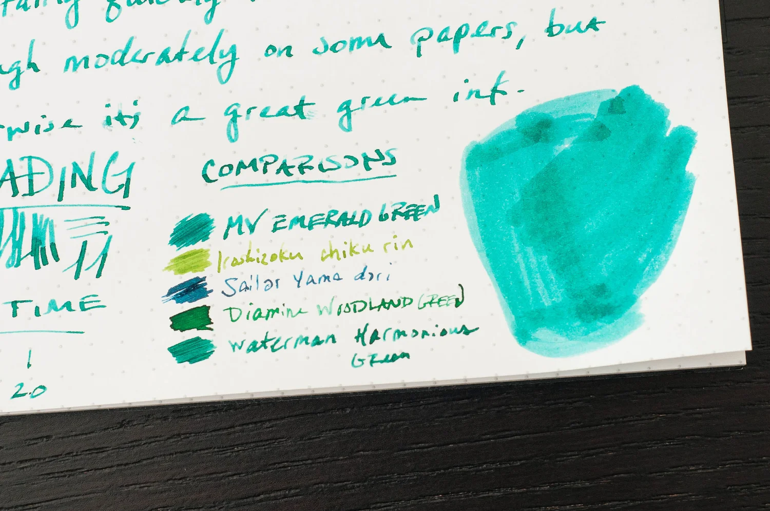 Monteverde Emerald Green Ink Review — The Pen Addict