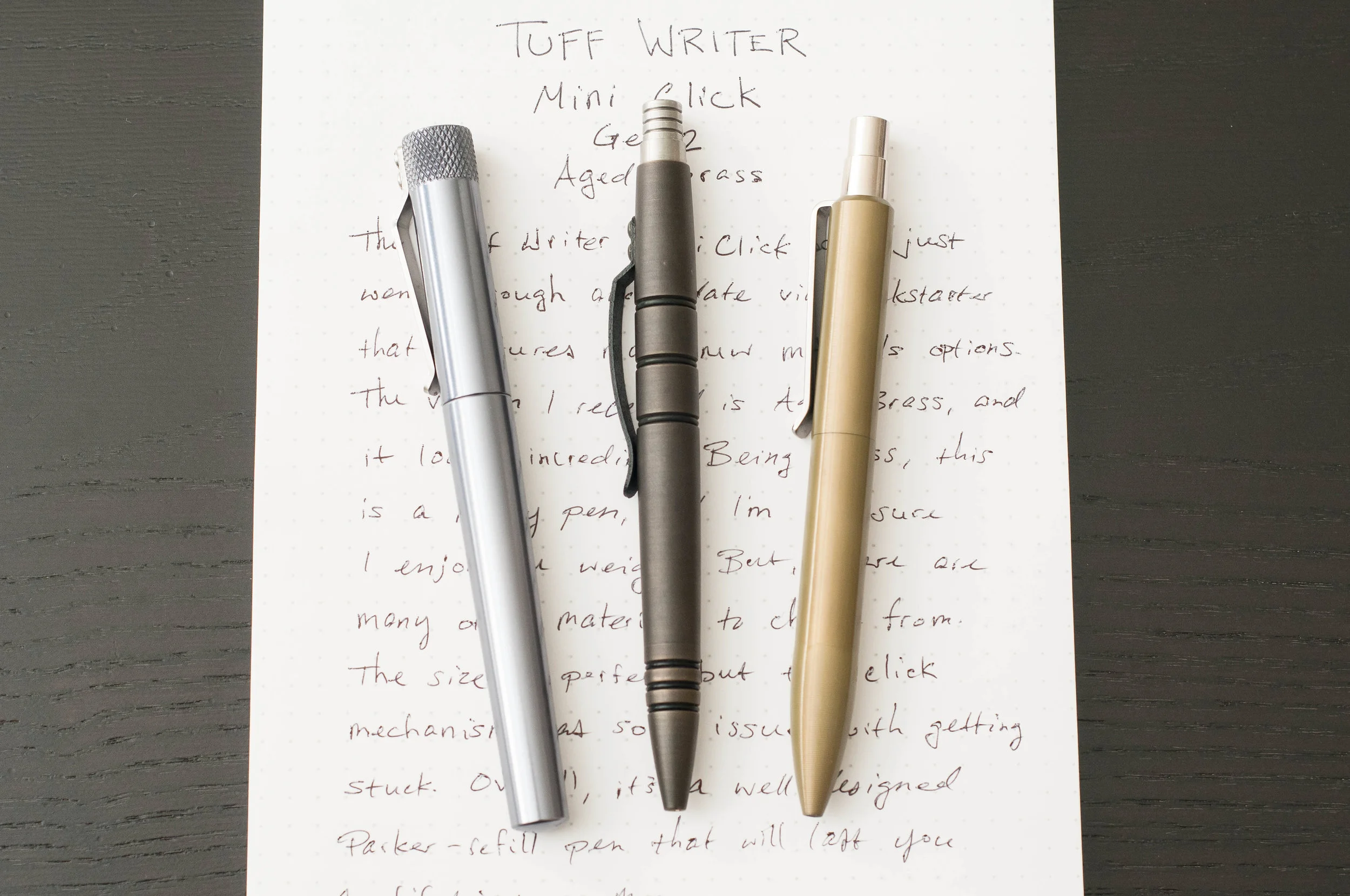 Tuff Writer Mini-Click Gen2 Pen Review — The Pen Addict