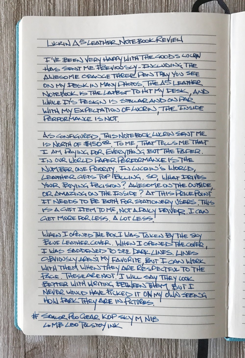 Lucrin A5 Leather Notebook Review — The Pen Addict