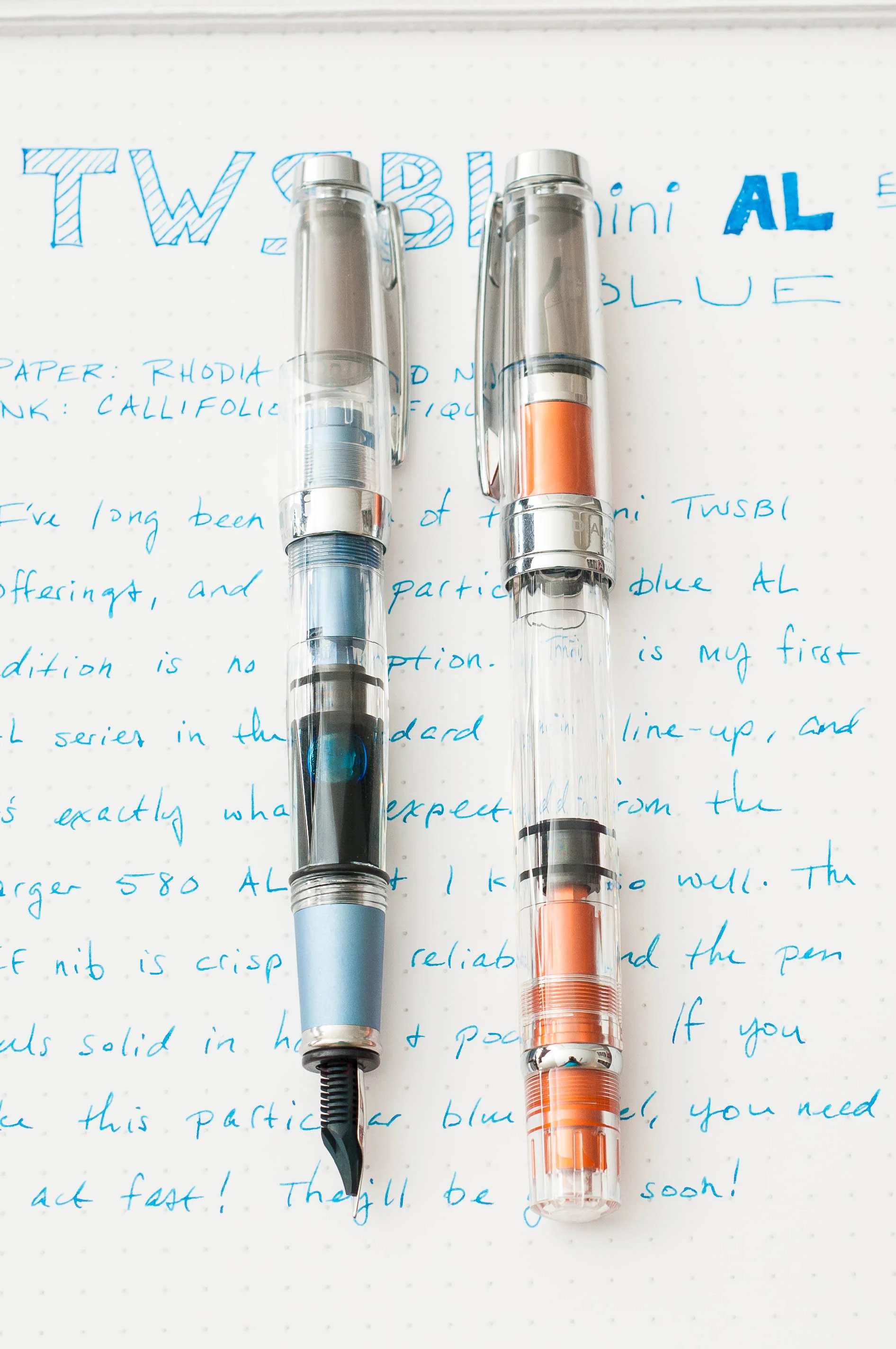 TWSBI Diamond Mini AL Blue Fountain Pen Review — The Pen Addict