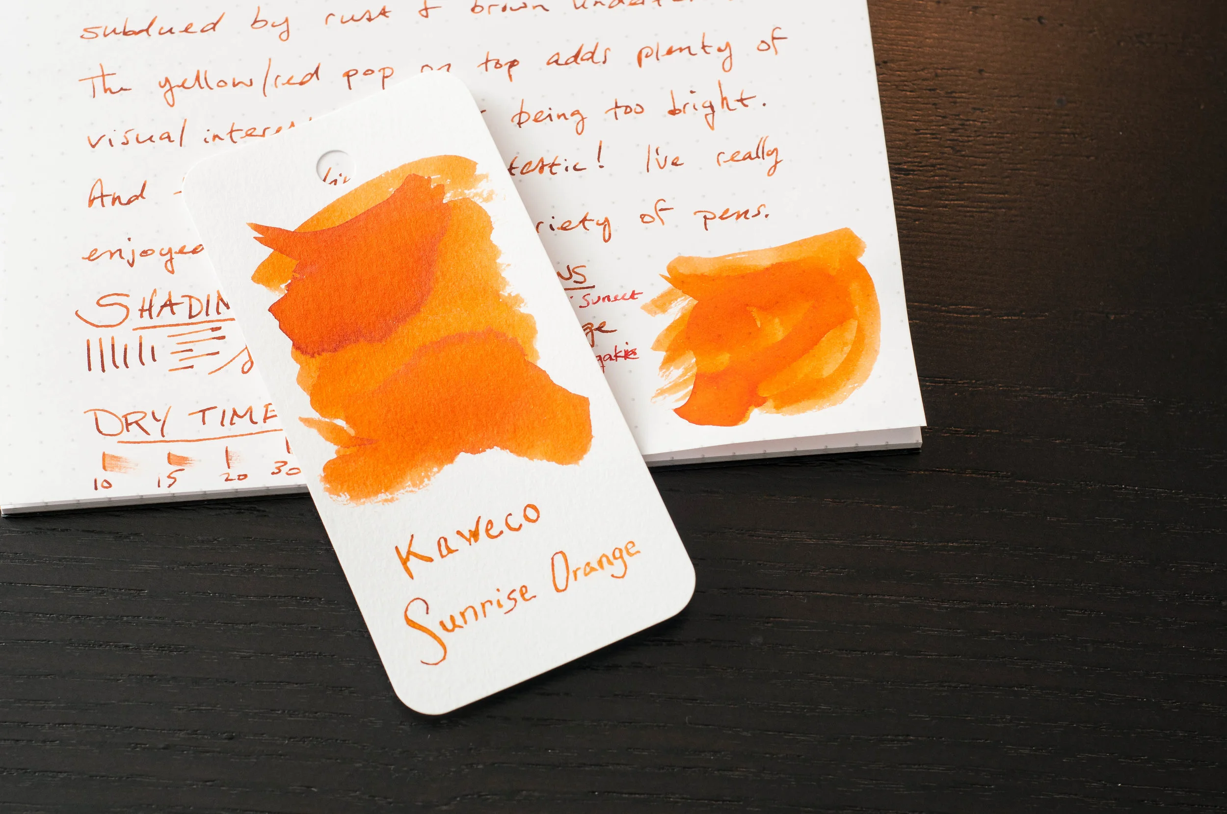 Kaweco Sunrise Orange Ink Review — The Pen Addict