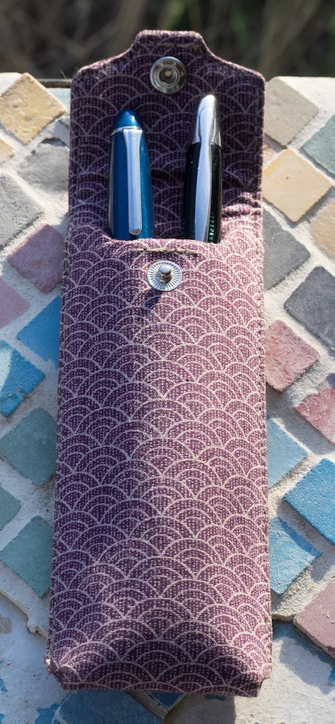 Musubi Oversize Two-Pen Case in Murasaki Seigaiha: A Review — The Pen ...