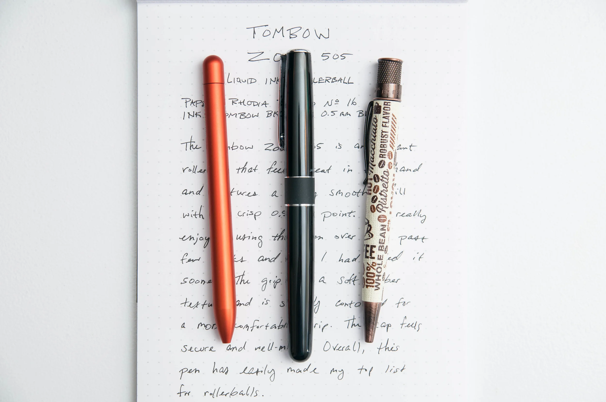 Tombow Zoom 505 Rollerball Pen Review — The Pen Addict