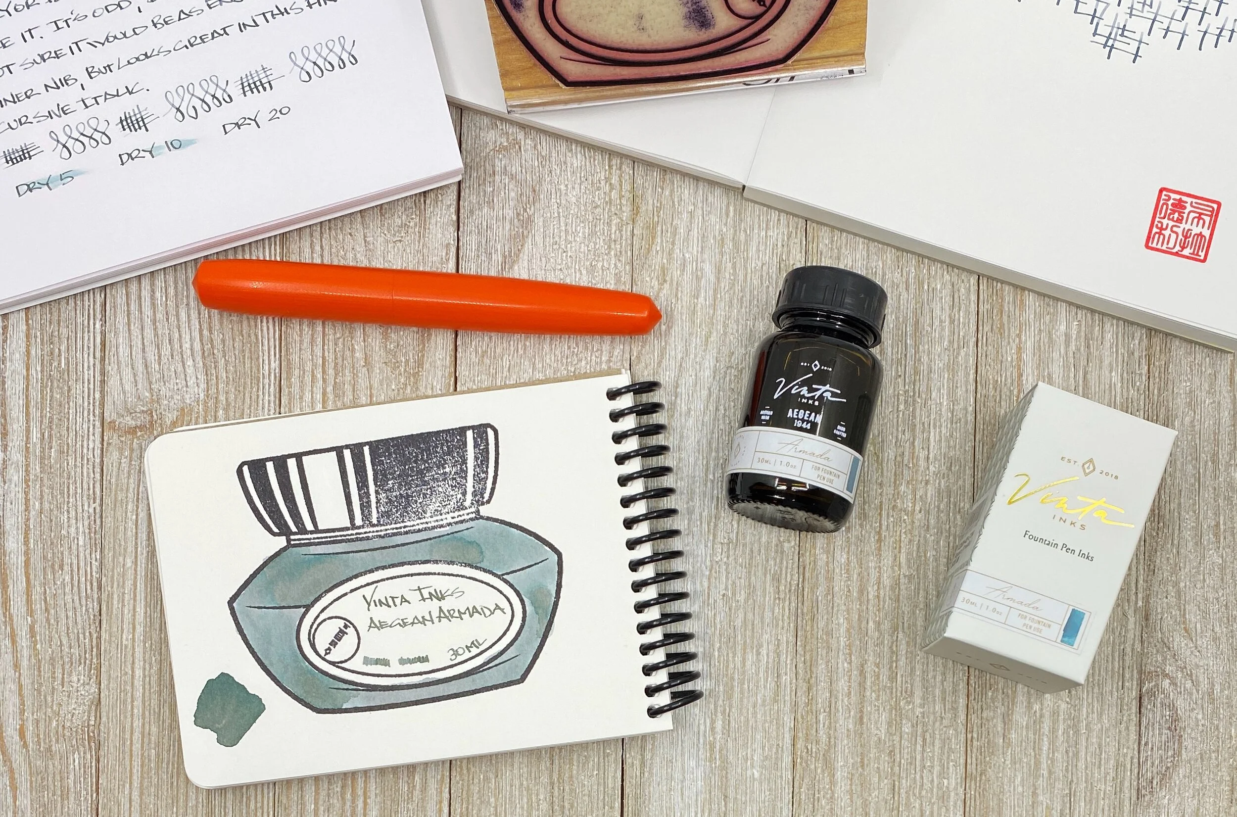 Vinta Inks Aegean (Armada 1944) Ink Review — The Pen Addict