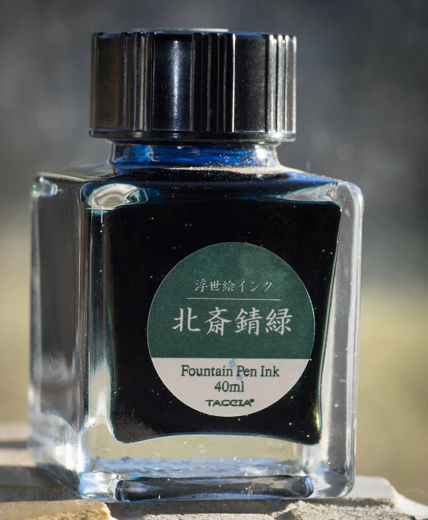 Taccia Ukiyo-e Hokusai Sabimidori (Rusty Green) Ink: A Review — The Pen ...
