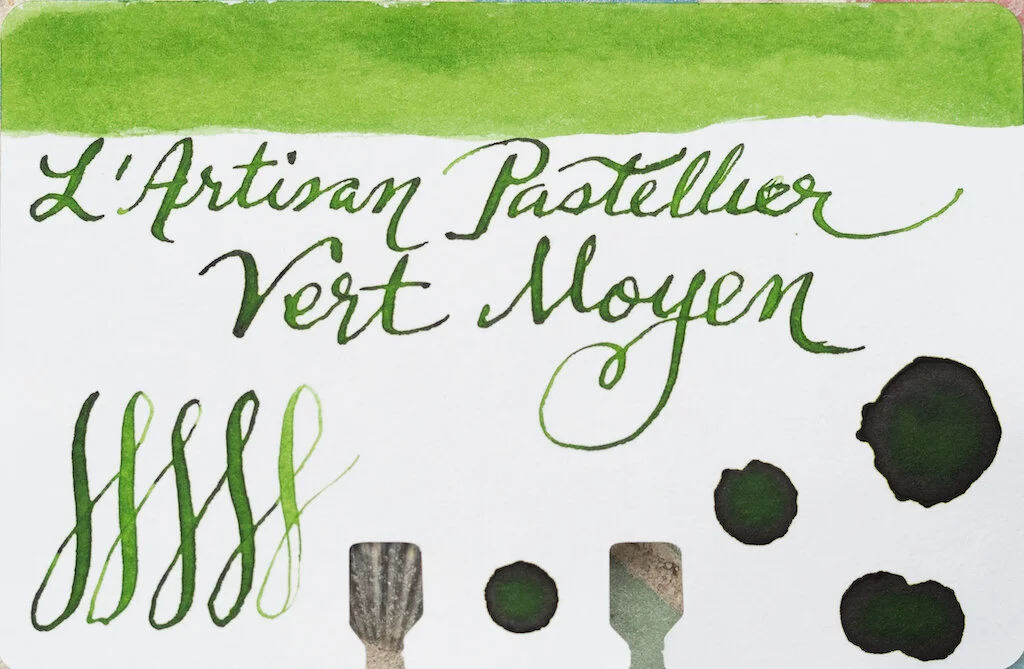 Monteverde Mulberry Noir and L'Artisan Pastellier Vert Moyen: Two Inks ...