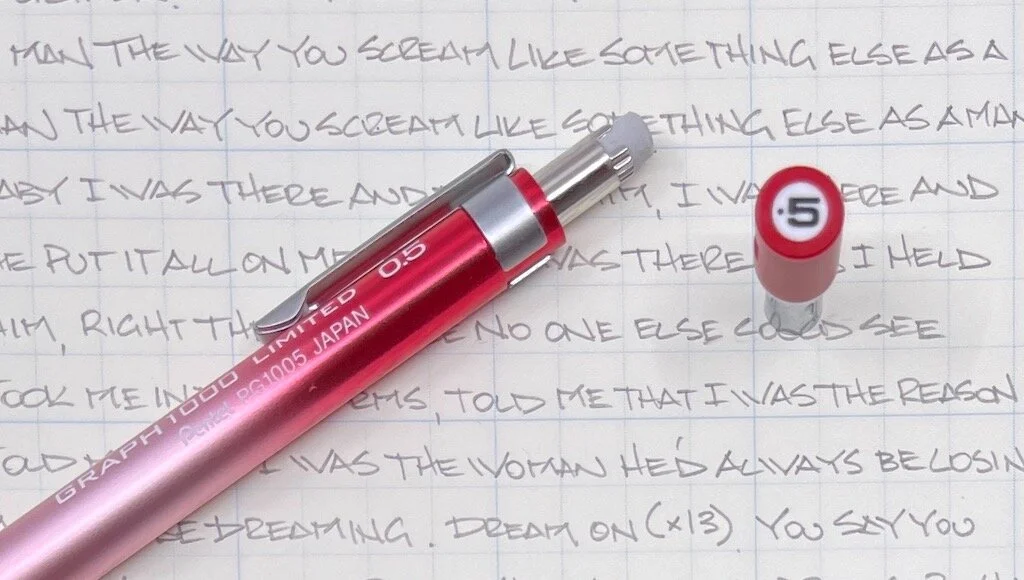 Pentel Graph 1000 Mechanical Pencil 0 5 Mm Red Gradation Review The