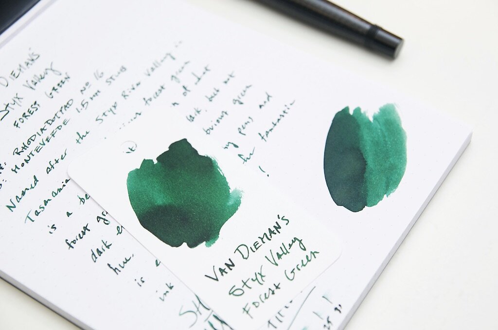 Van Dieman's Styx Valley Forest Green Ink Review — The Pen Addict