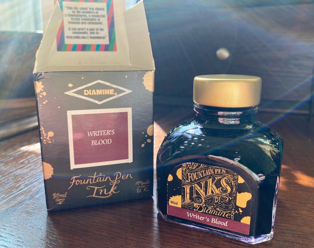 Diamine Writer's Blood Ink Review — The Pen Addict
