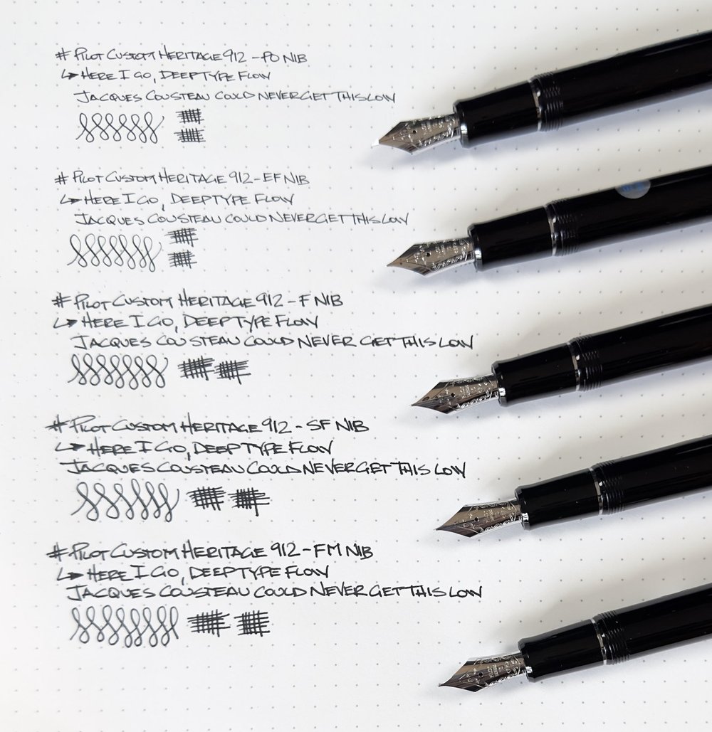 Ranking 15 Pilot Fountain Pen Nibs — The Pen Addict
