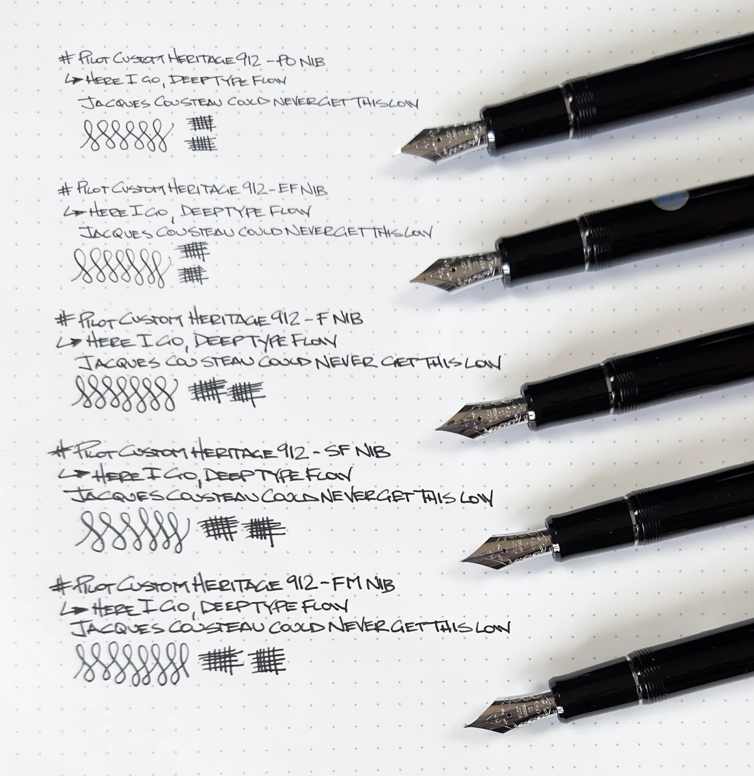 Ranking 15 Pilot Fountain Pen Nibs — The Pen Addict