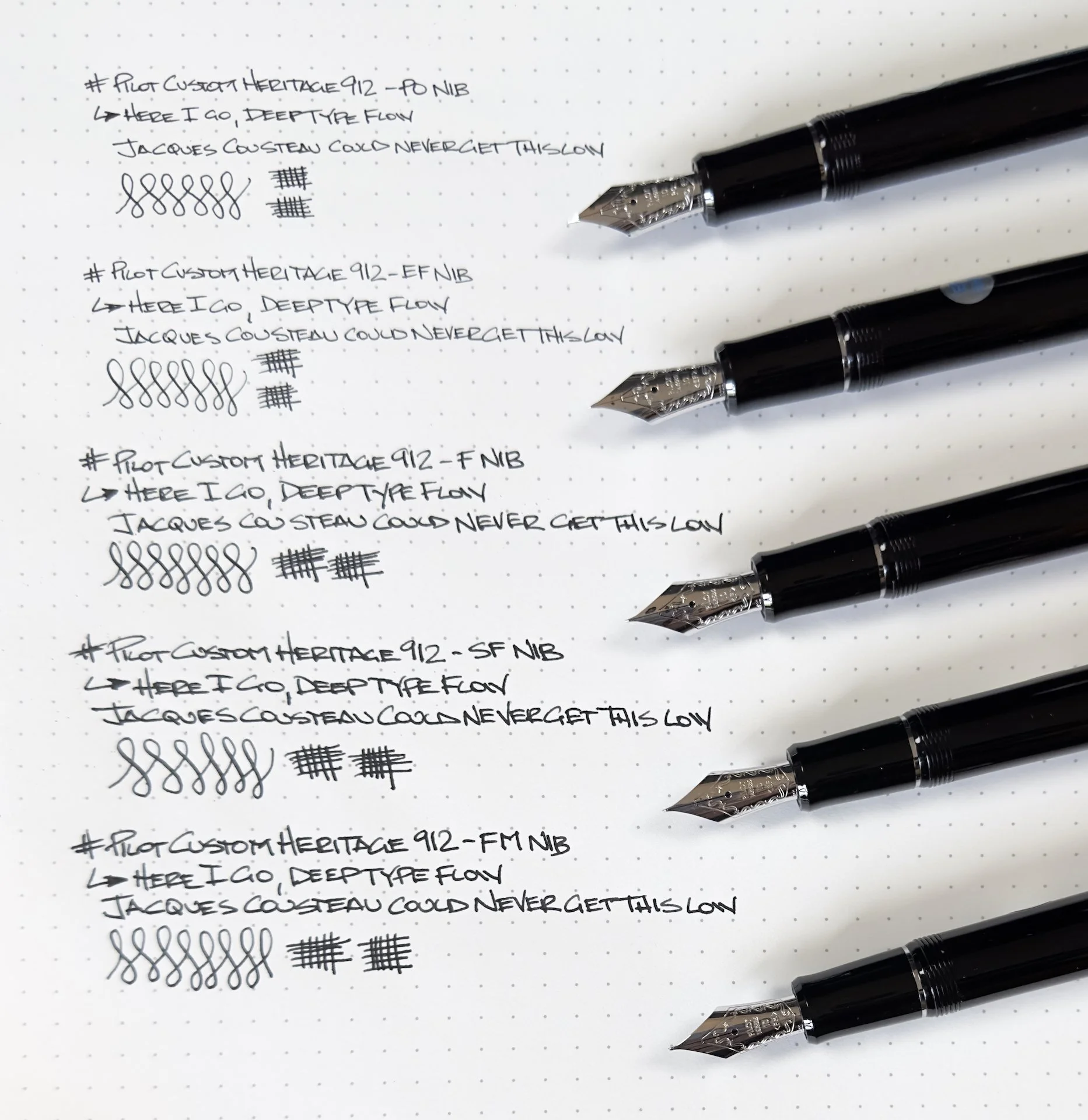 Ranking 15 Pilot Fountain Pen Nibs — The Pen Addict
