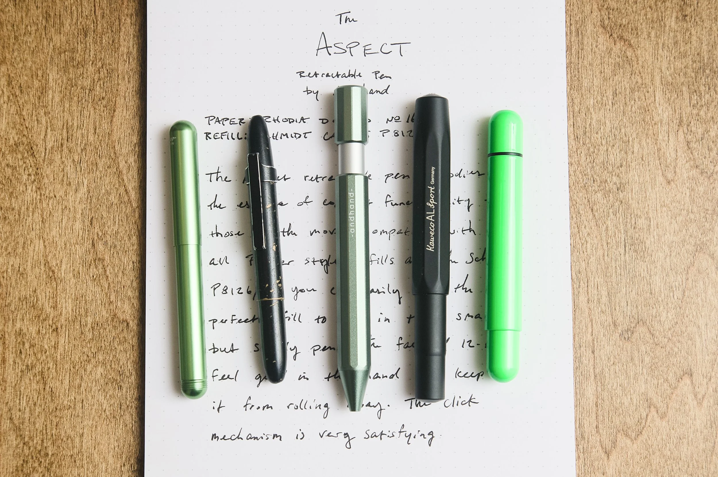 Andhand Aspect Retractable Pen Review — The Pen Addict