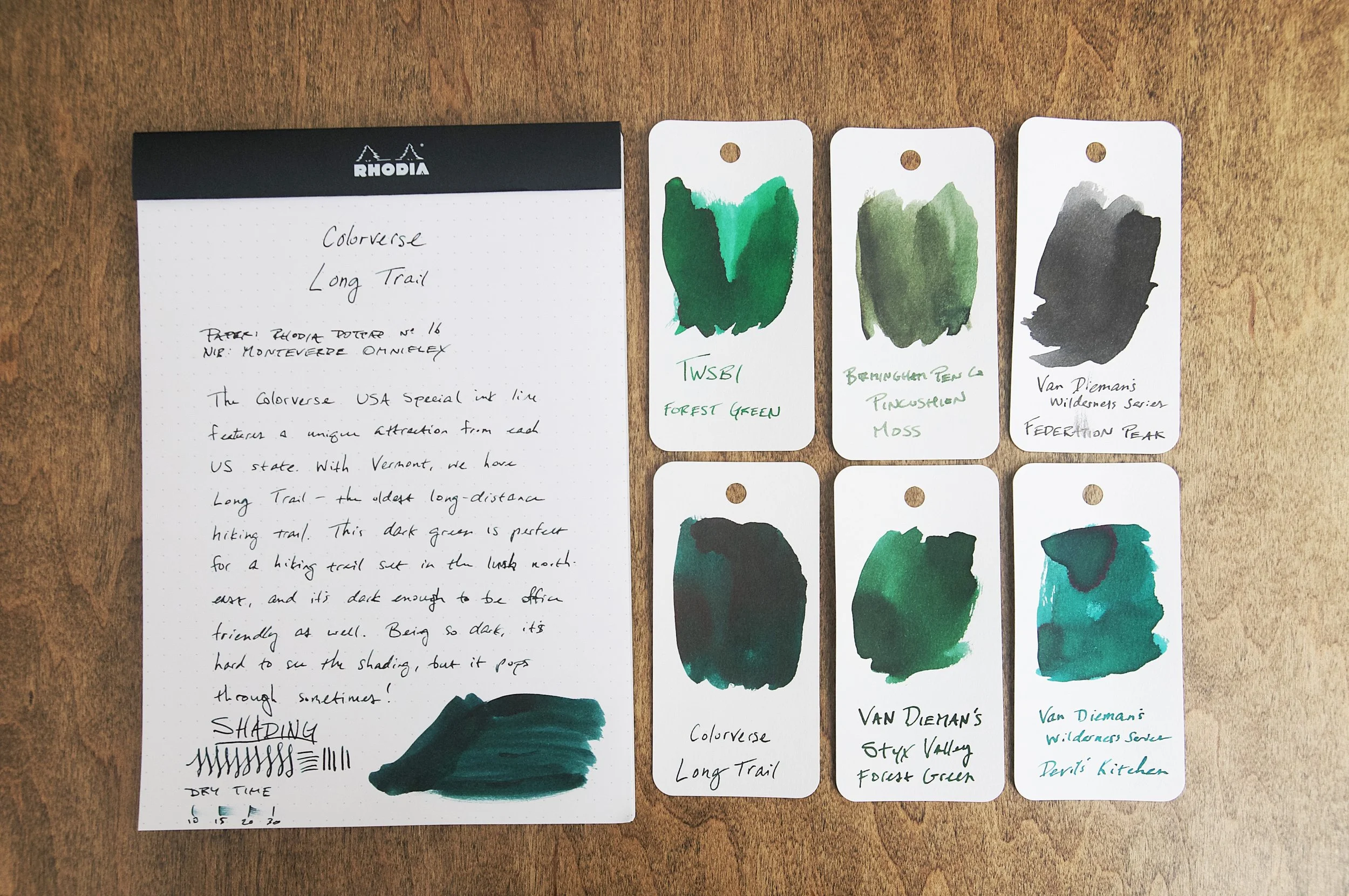 Colorverse Long Trail Ink Review — The Pen Addict