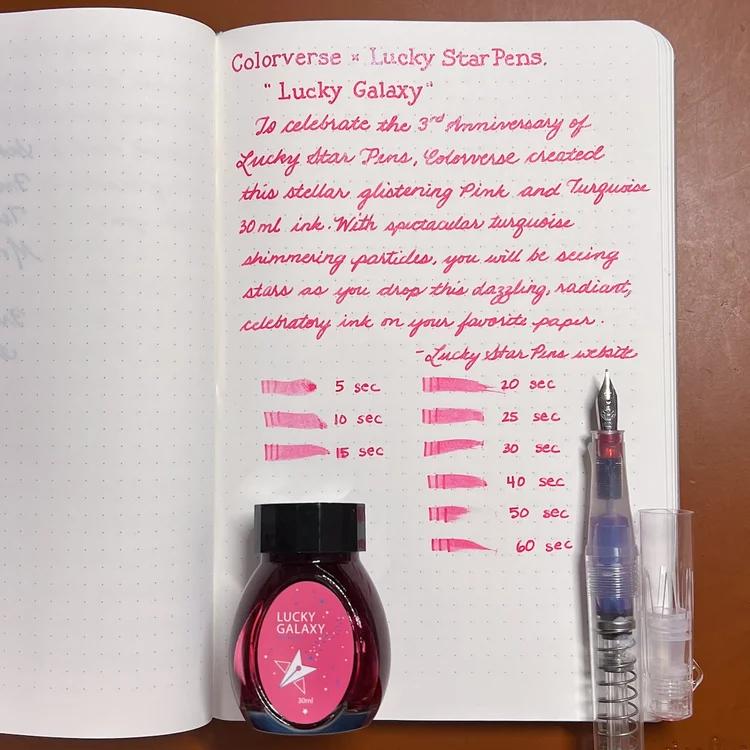 Colorverse Lucky Galaxy Ink Review & Chromatography How-To — The Pen Addict