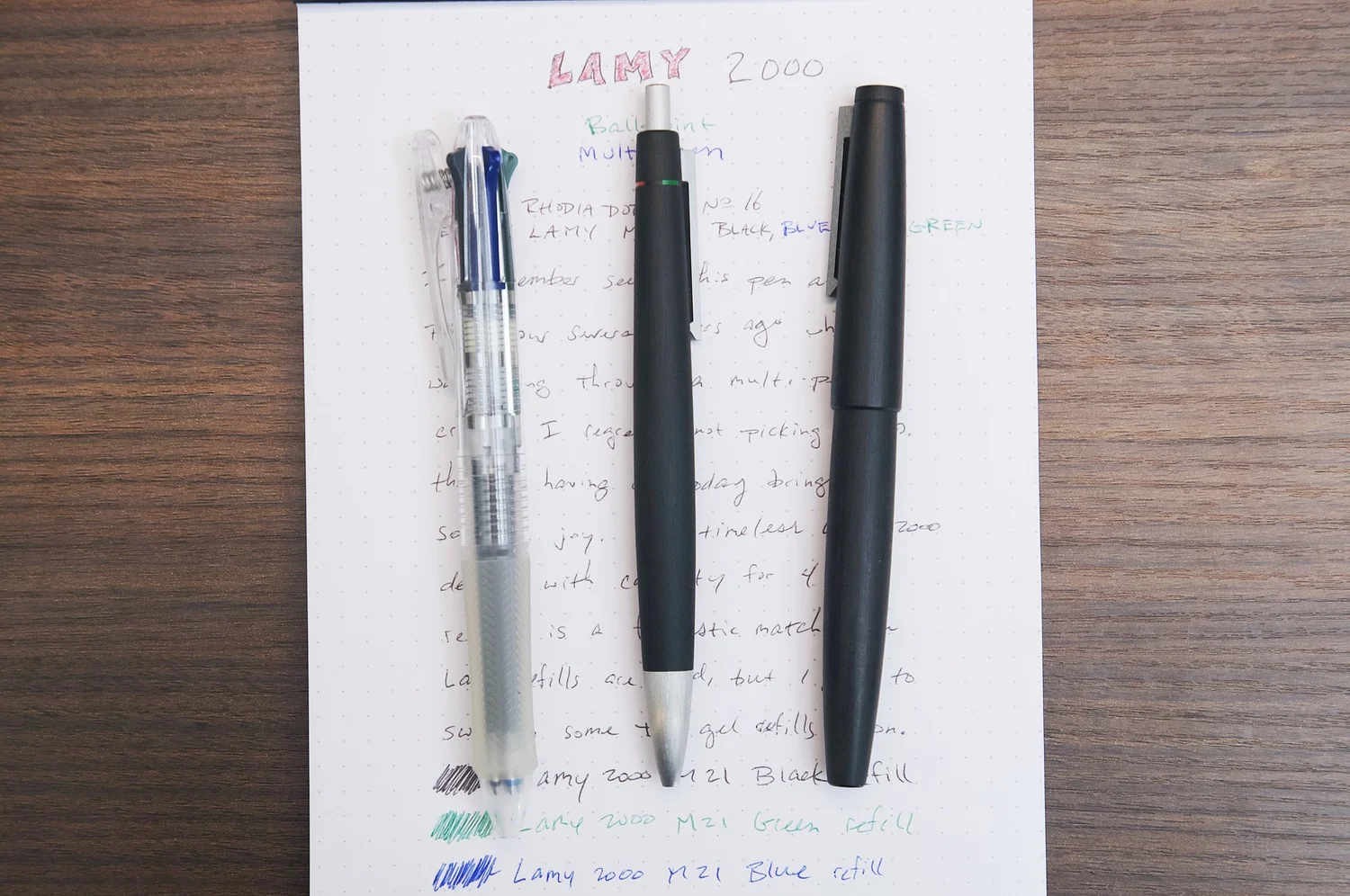 Lamy 2000 4-Color Ballpoint Multi Pen Review — The Pen Addict