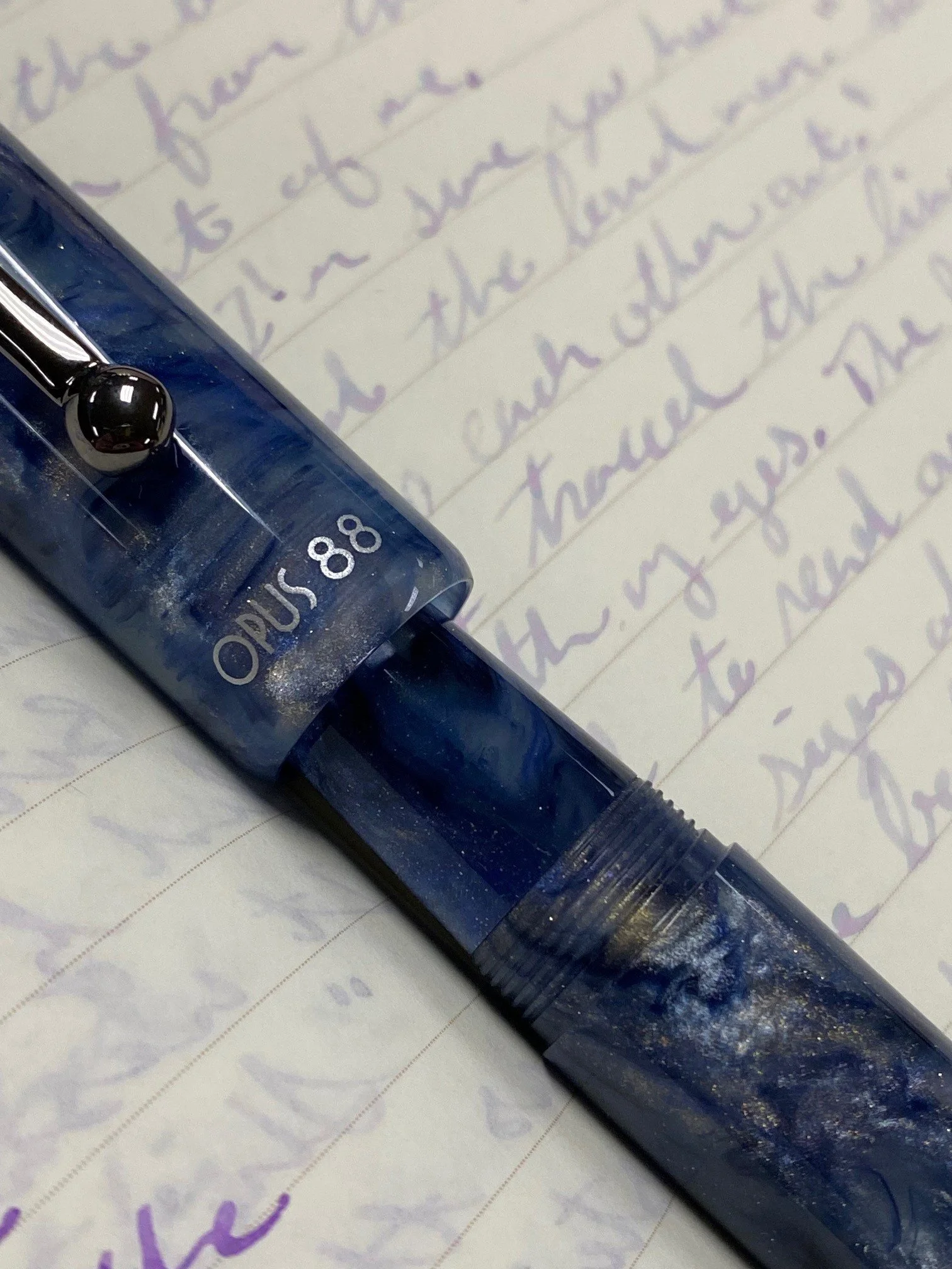 Opus 88 Demonstrator Sapphire Fountain Pen Review — The Pen Addict