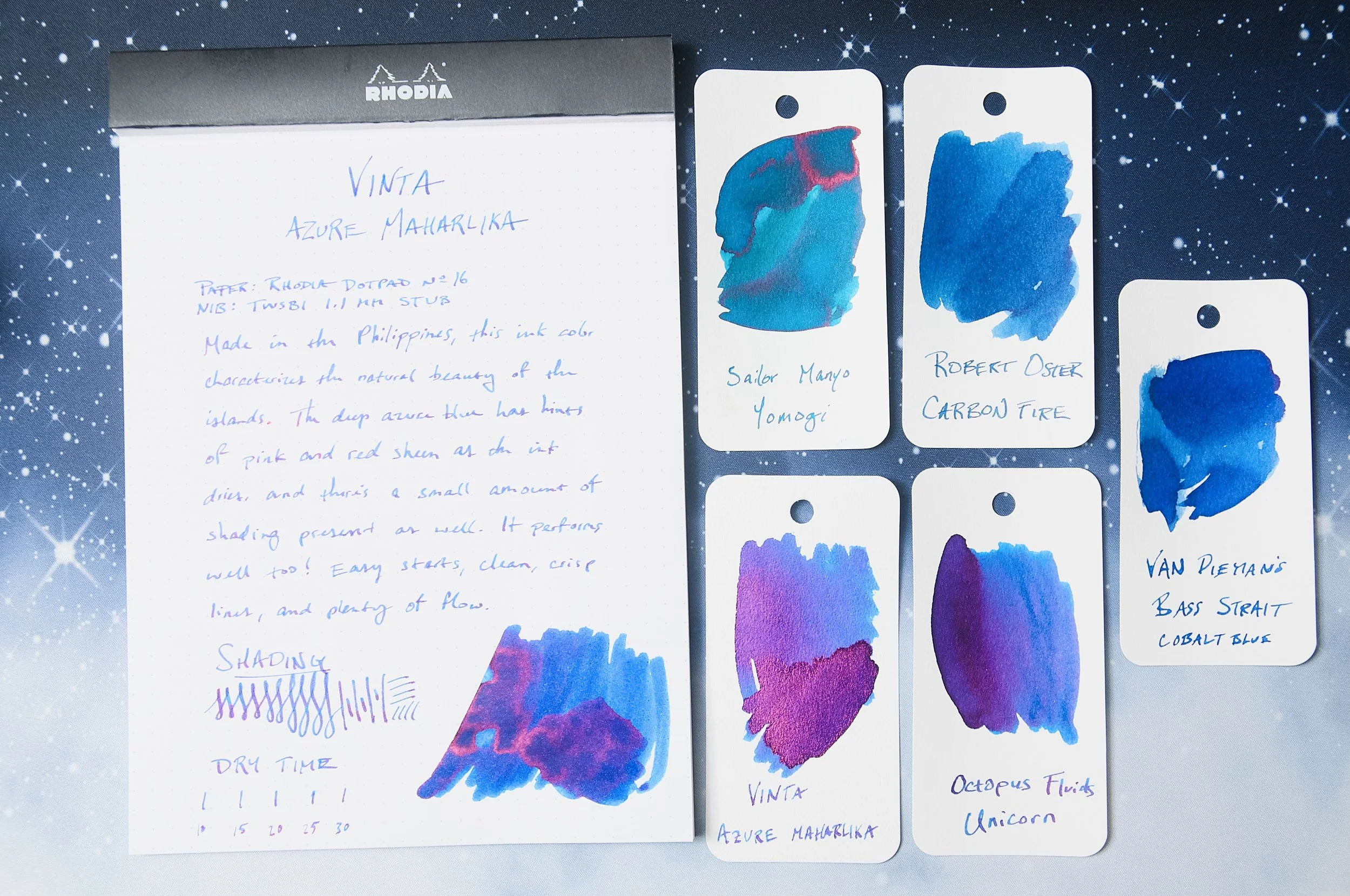 Vinta Inks Azure Maharlika Ink Review — The Pen Addict